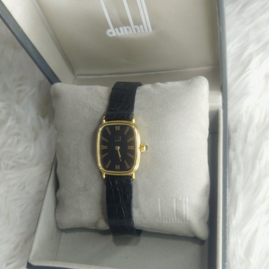 RUSH SALE Dunhill Tank Vintage Leather Ladies Watch, Women's Fashion ...