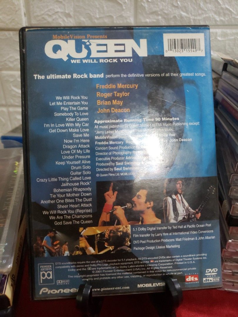DVD LIVE CONCERT - QUEEN _ WE WILL ROCK YOU LIVE / DVD 2001, Hobbies ...