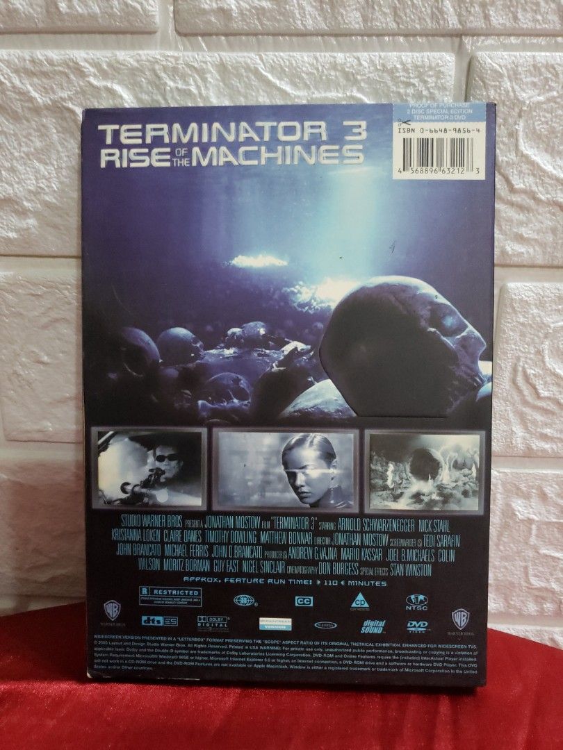 DVD - TERMINATOR 3 / T3 _ RISE OF THE MACHINES, Hobbies & Toys, Music & Media, CDs & DVDs on ...