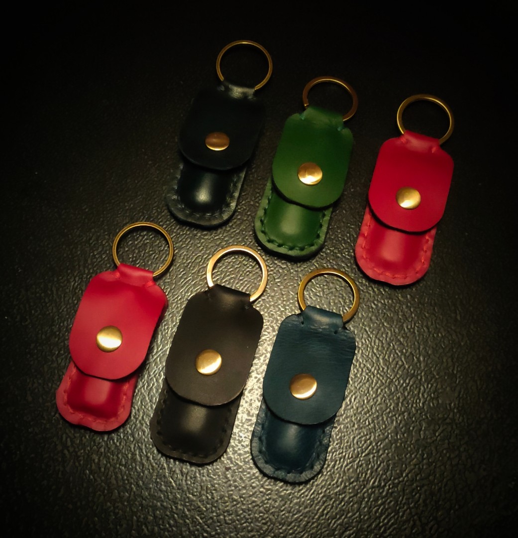 EDC Handmade Leather Keychain with free Swiss Knife, Hobbies & Toys ...