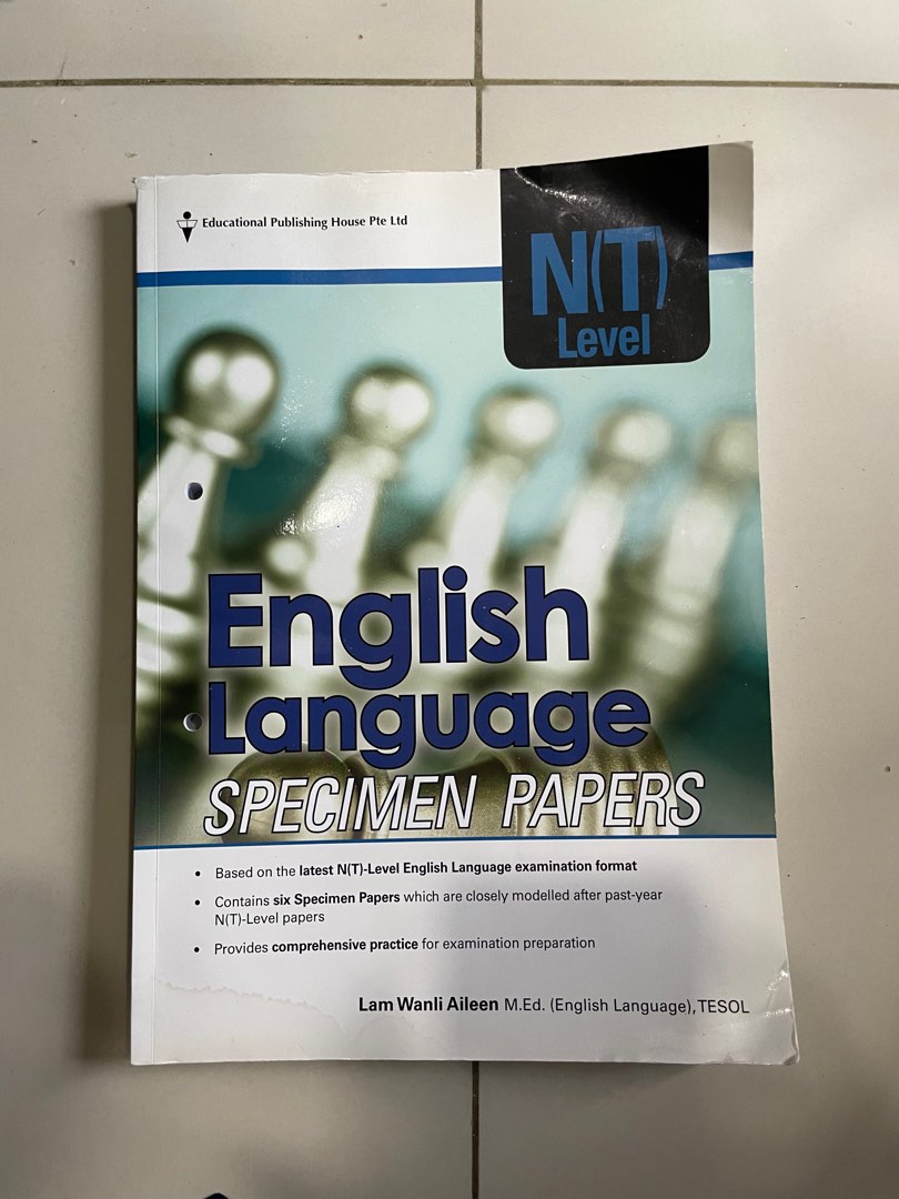 English Language Specimens Paper exam format for NT, Hobbies & Toys ...