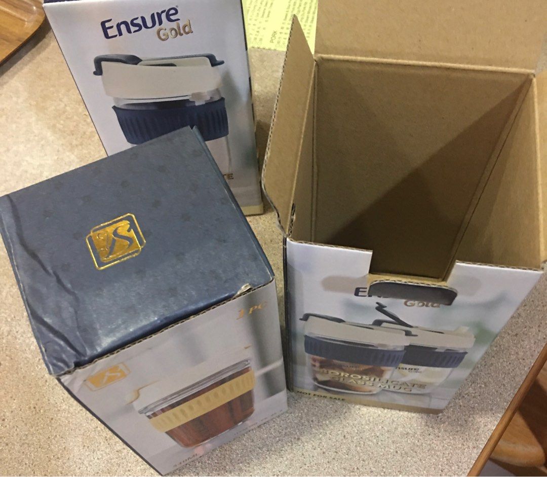 Ensure Gold Borosilicate Glass Mug, Food & Drinks, Other Food & Drinks ...