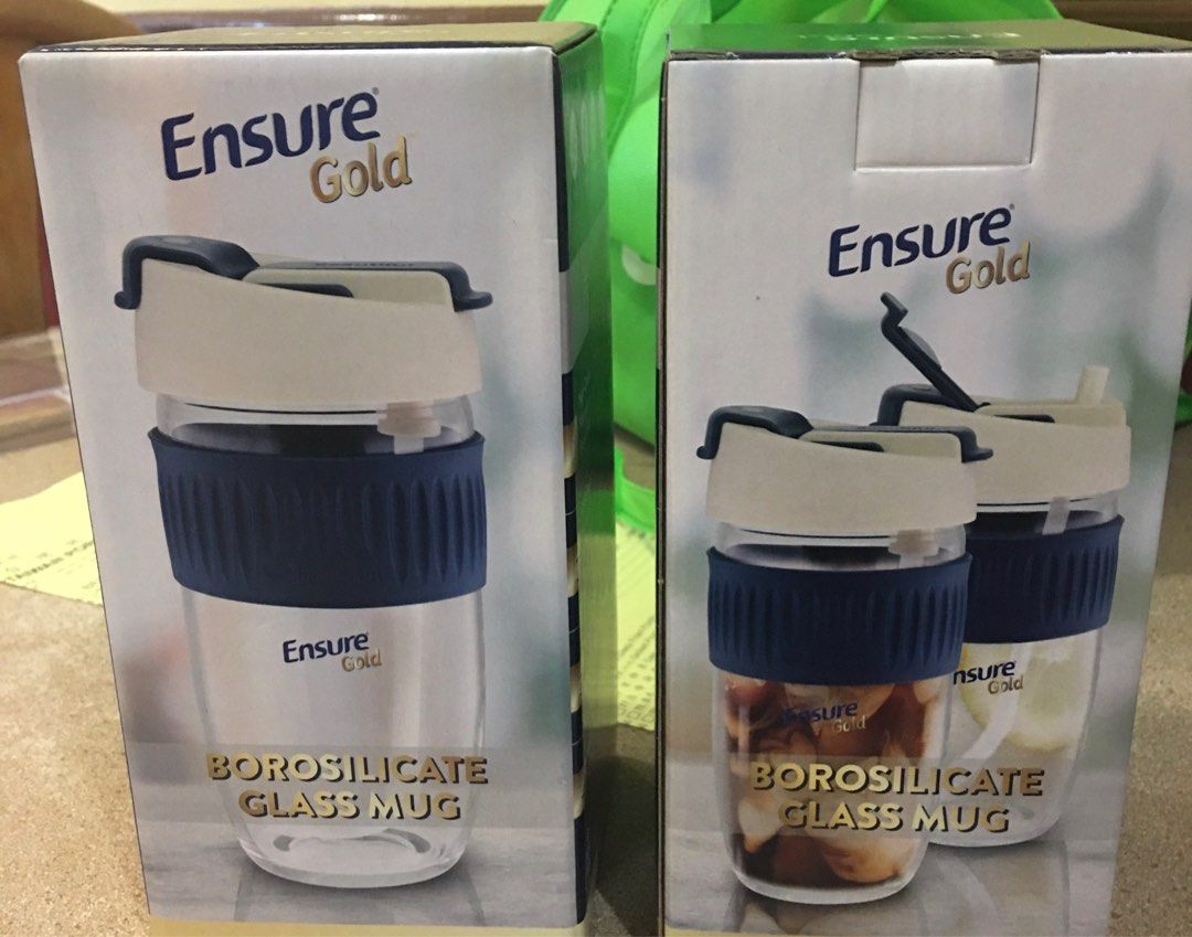 Ensure Gold Borosilicate Glass Mug, Food & Drinks, Other Food & Drinks ...