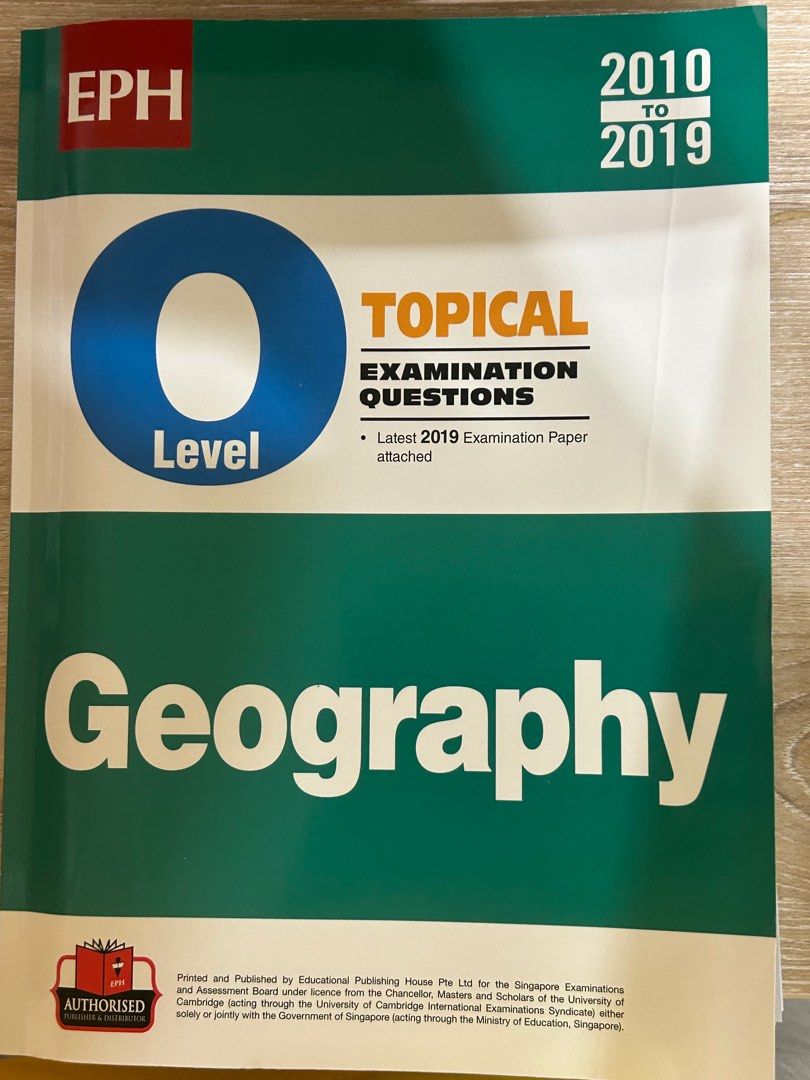 EPH O level TYS ten year series Geography topical, Hobbies & Toys ...