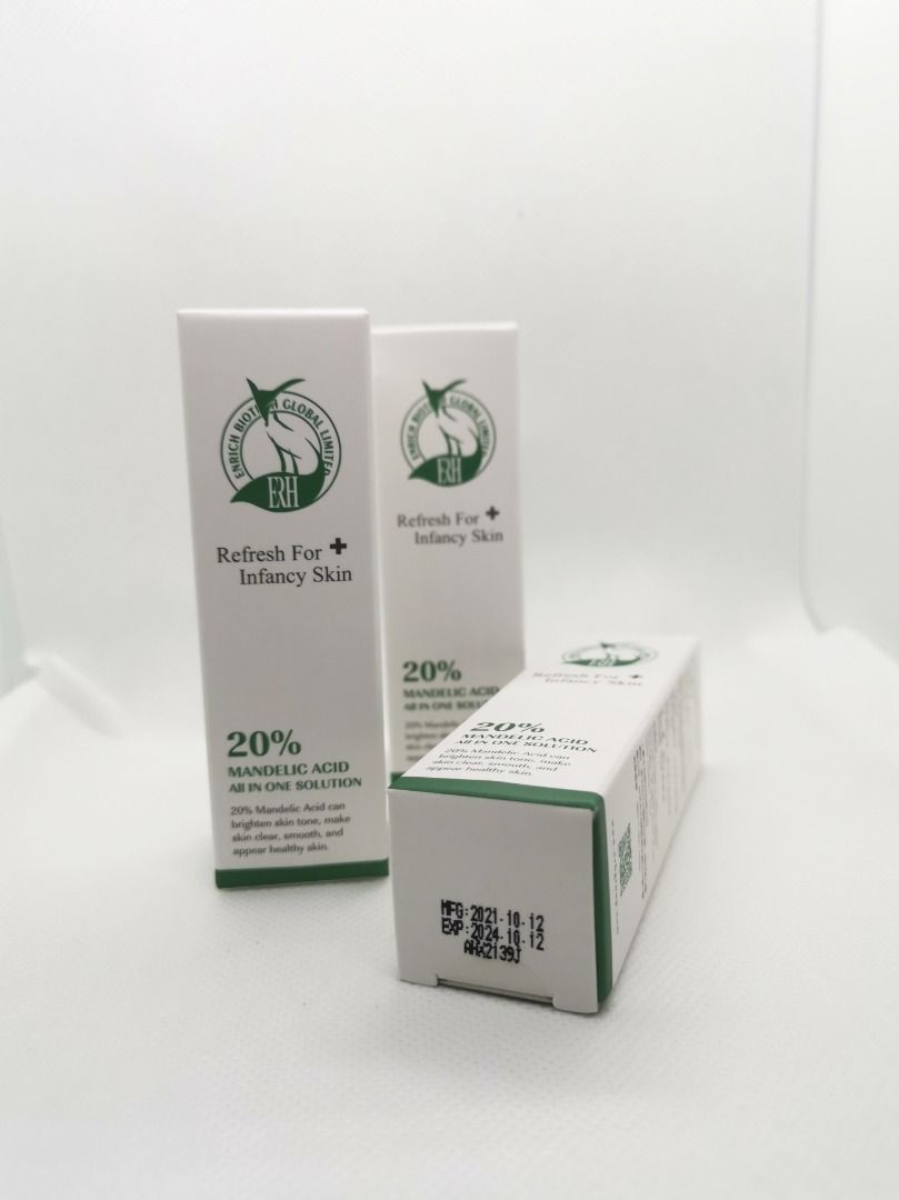 ERH 20% Mandelic Acid 15ml for acne, rough, congested, pigment, dull skin, Beauty & Personal ...