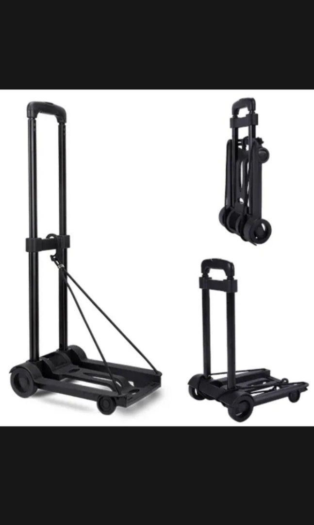 Foldable Trolley Portable Cart / Shopping Cart Luggage Cart Fold Up ...