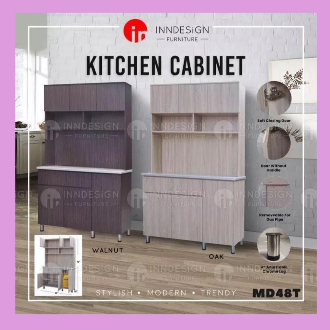 Free delivery kitchen cabinet with to p, Furniture & Home Living ...