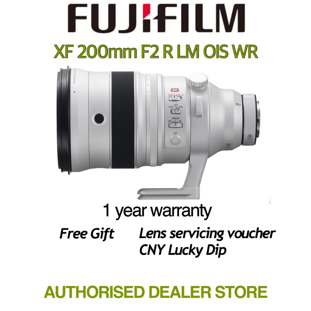 FUJIFILM XF 200mm F2 R LM OIS WR lens, Photography, Lens & Kits on ...