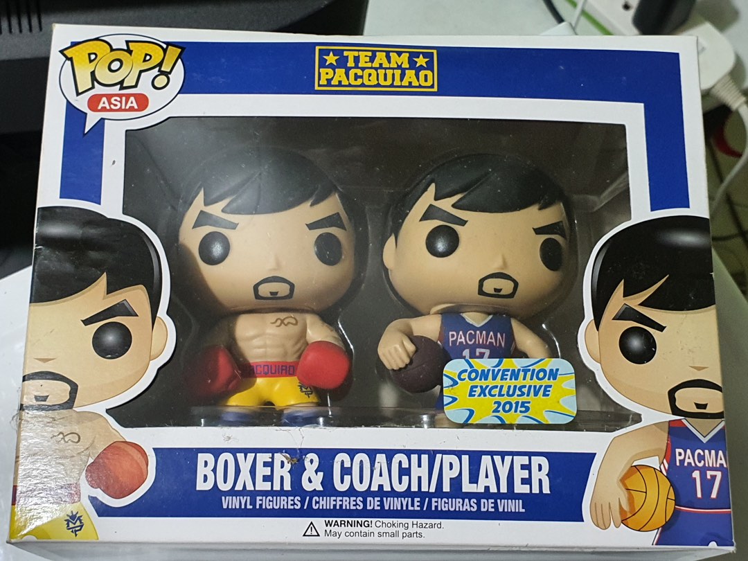Funko Pop Pacquiao Boxer & Coach/Player, Hobbies & Toys, Toys & Games ...