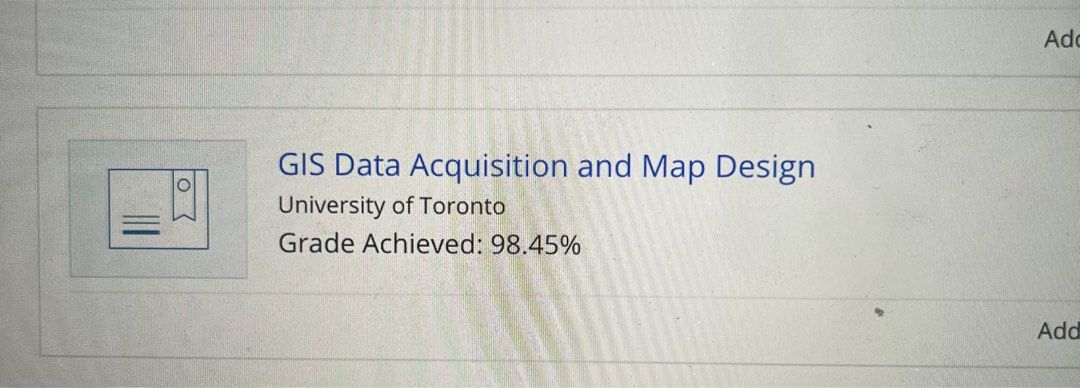 GIS Data Acquisition and Map Design MOOC answers, Hobbies & Toys, Books & Magazines, Assessment ...