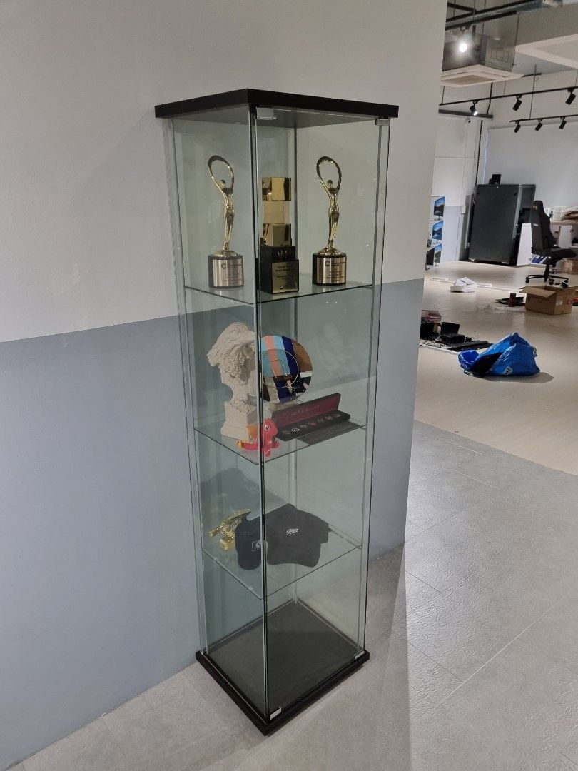 Glass Display Cabinet, Furniture & Home Living, Furniture, Shelves ...