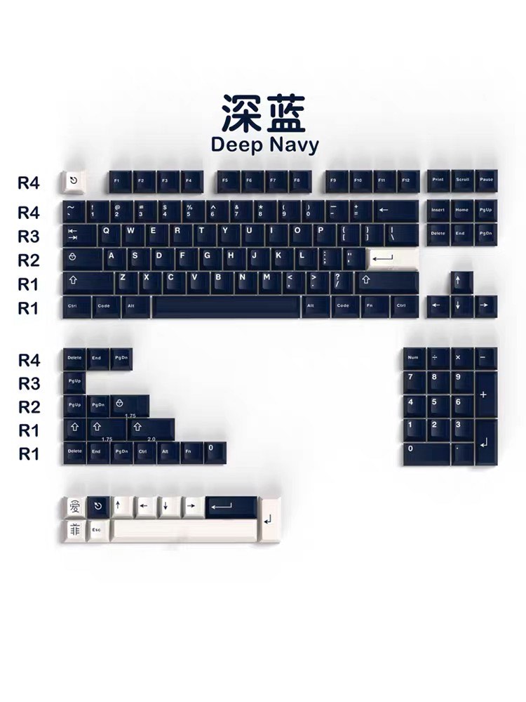 GMK Deep Navy Clones, Computers & Tech, Parts & Accessories, Computer ...