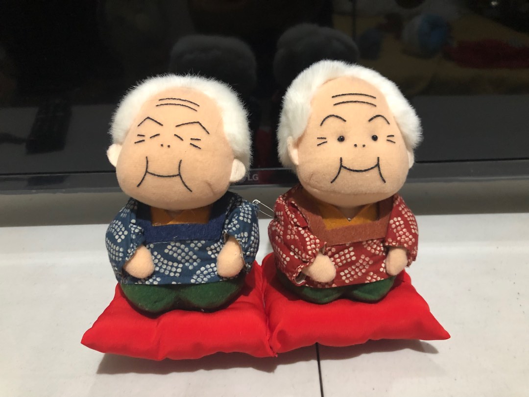 Grandma and Grandpa Couple Plush, Hobbies & Toys, Toys & Games on Carousell