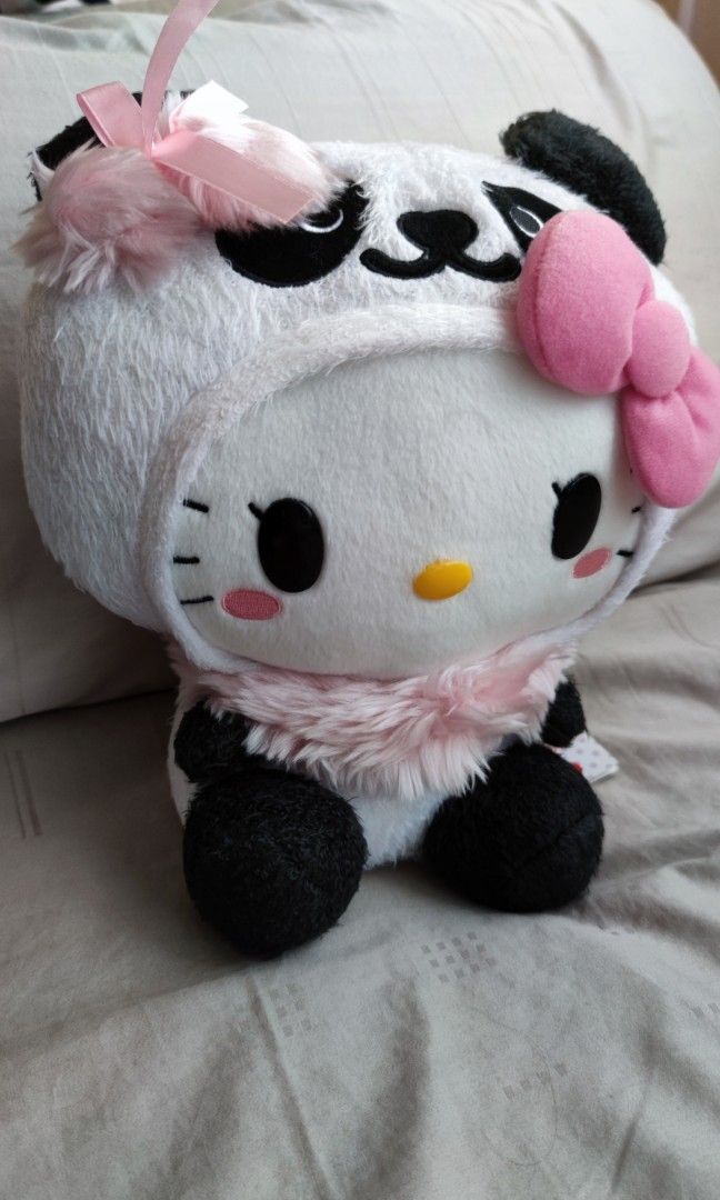 Hello Kitty Plush Soft Toy - Authentic Hello Kitty Panda prized good ...