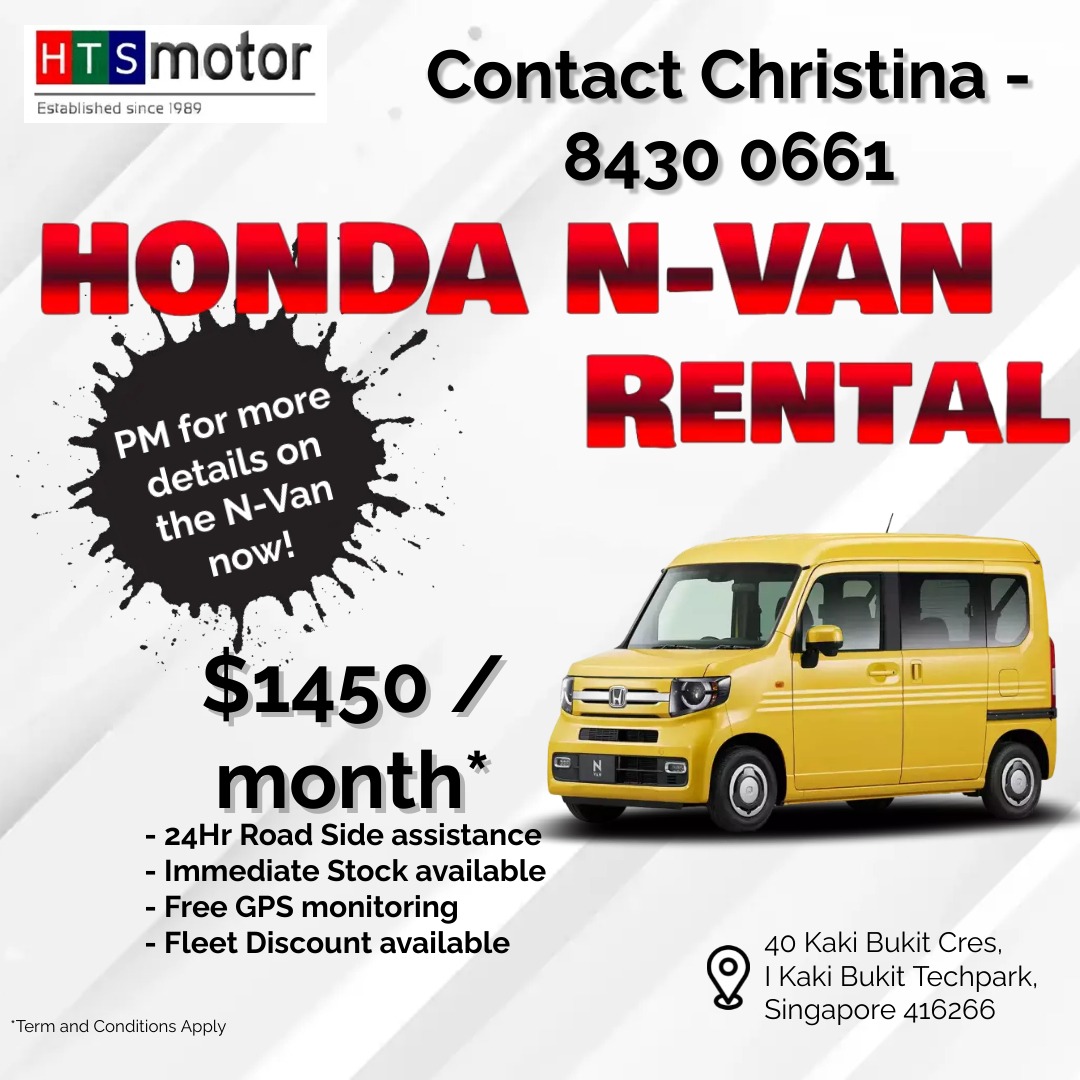 Honda N-Van Rental, Cars, Commercial Vehicles, Rentals on Carousell