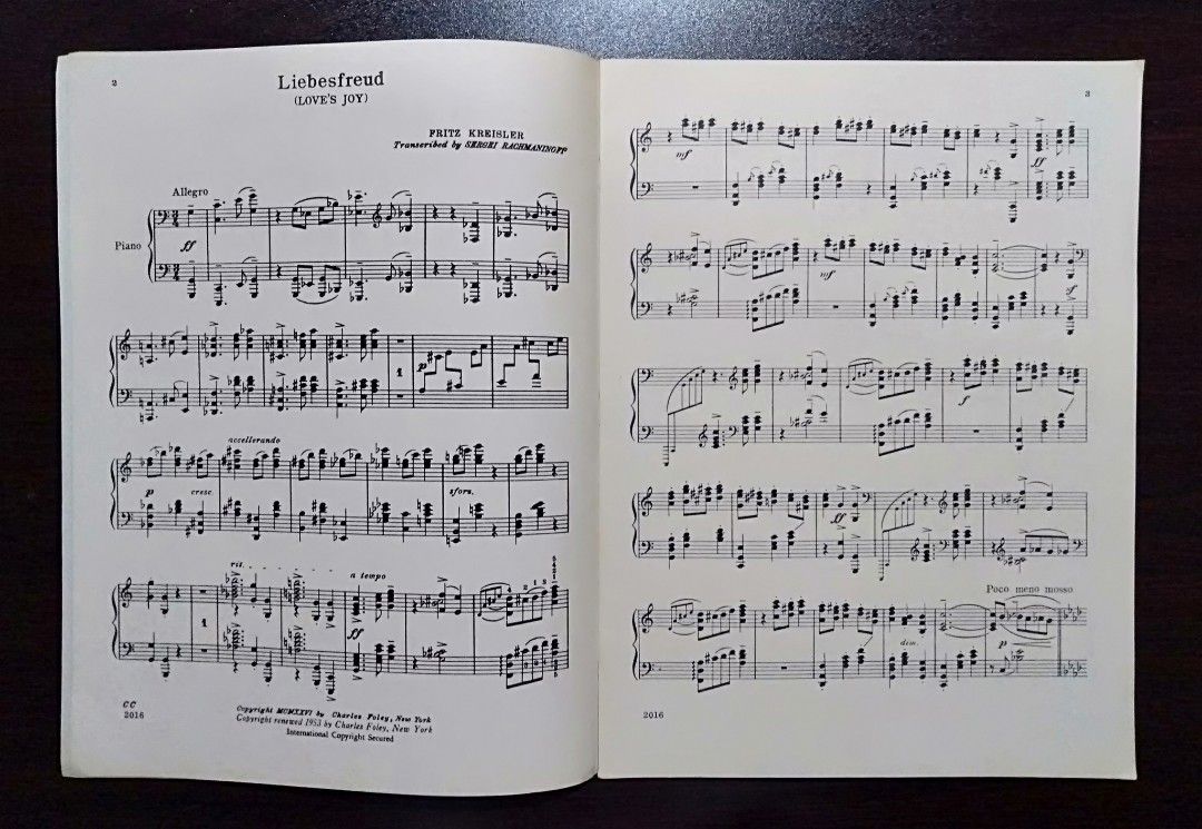 1950 HUNGARIAN FANTASY by FRANZ LISZT Version for Two Pianos, Four ...