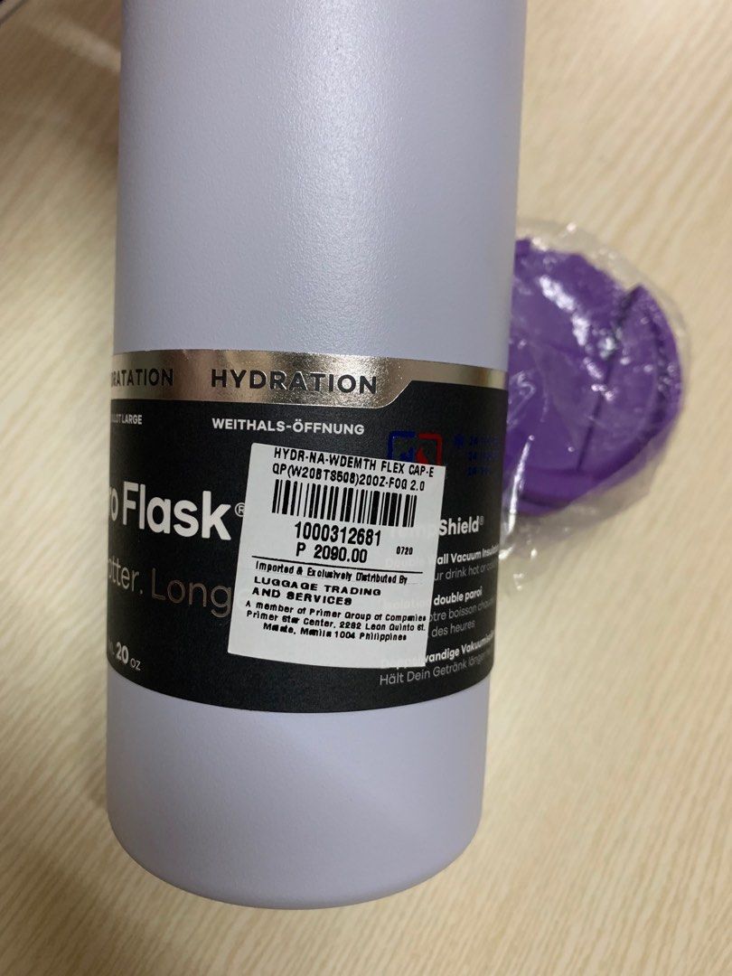 Hydro Flask 20oz Wide Mouth (Fog), Furniture & Home Living, Kitchenware ...