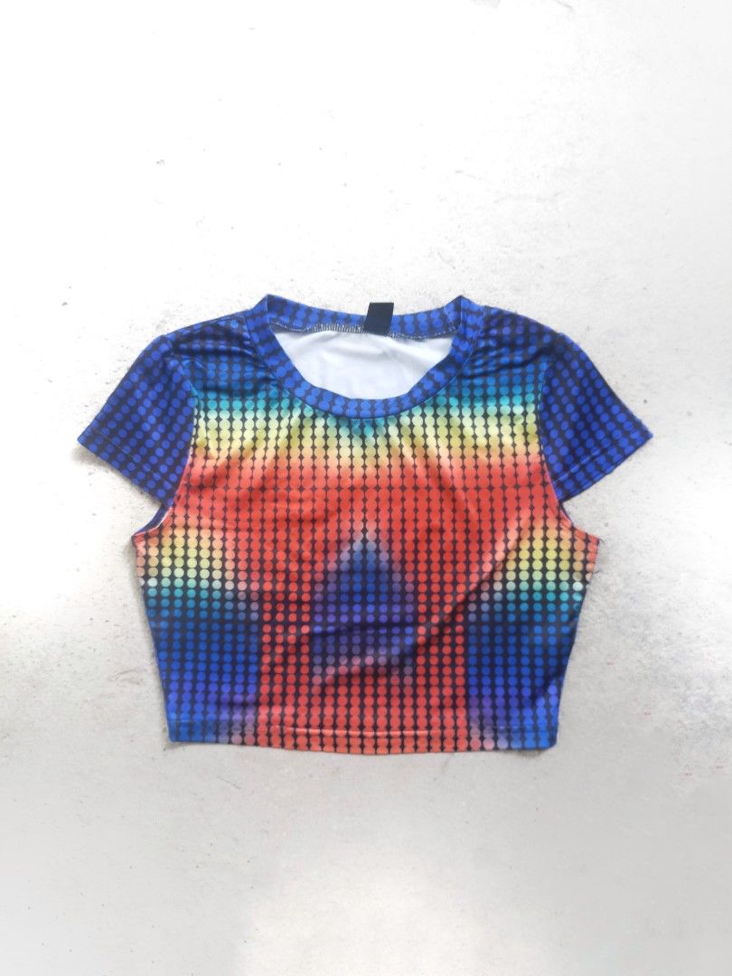 Icon body heat map print crop top #downtowngirl #grunge #y2k #acubi # ...