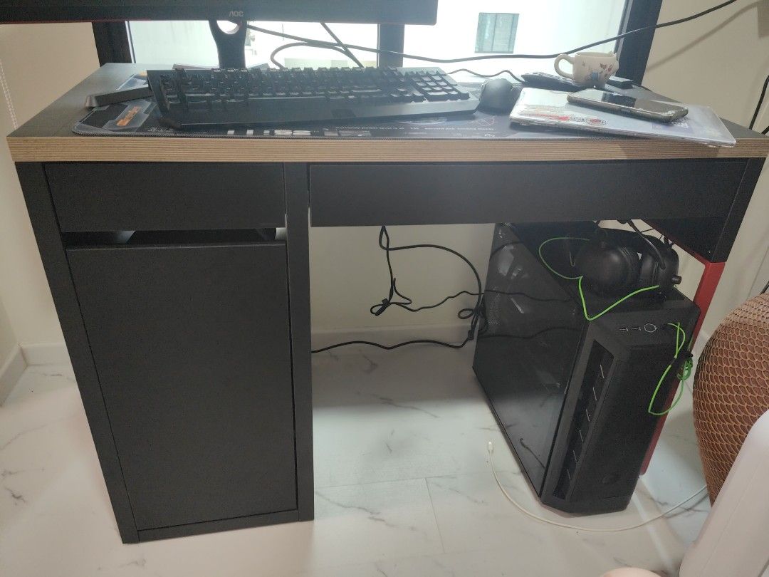 Ikea computer table., Furniture & Home Living, Furniture, Tables & Sets ...