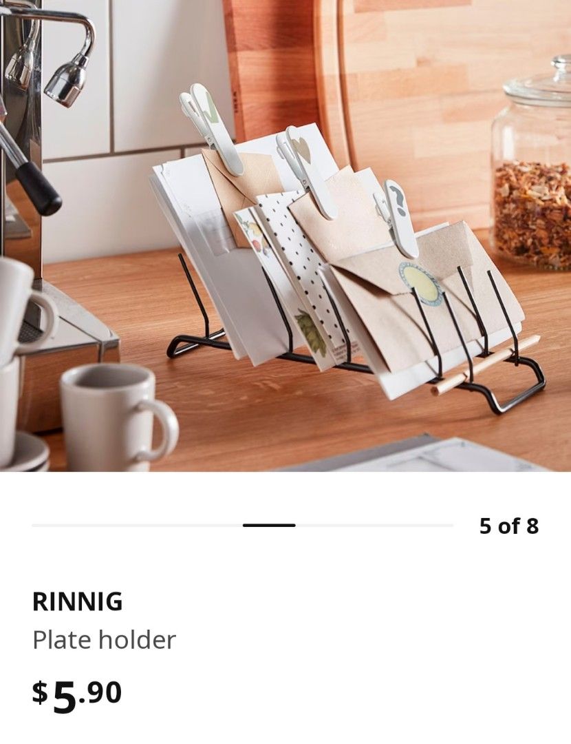 IKEA PLATE/ LETTERS HOLDER, Everything Else on Carousell