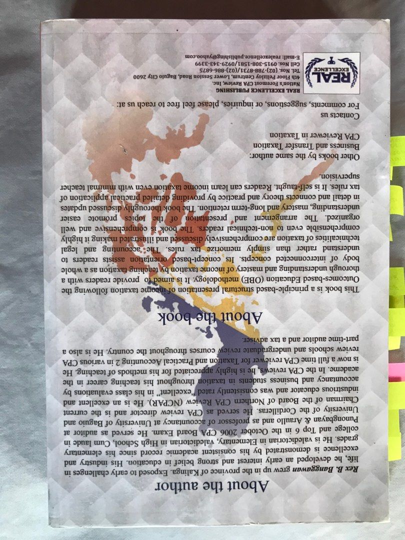 Income Taxation - Rex Banggawan, Hobbies & Toys, Books & Magazines ...