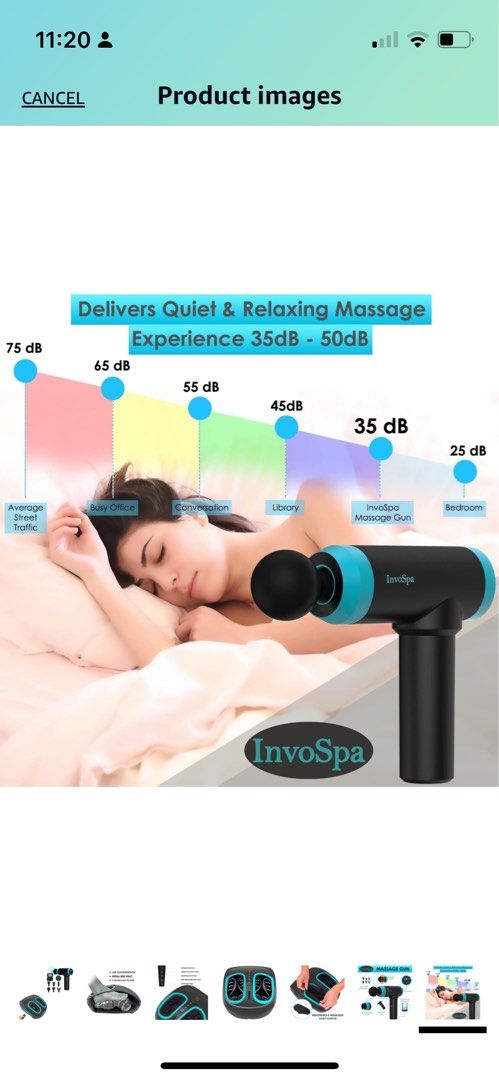 Invospa Massage Gun (Used), Health & Nutrition, Massage Devices on ...