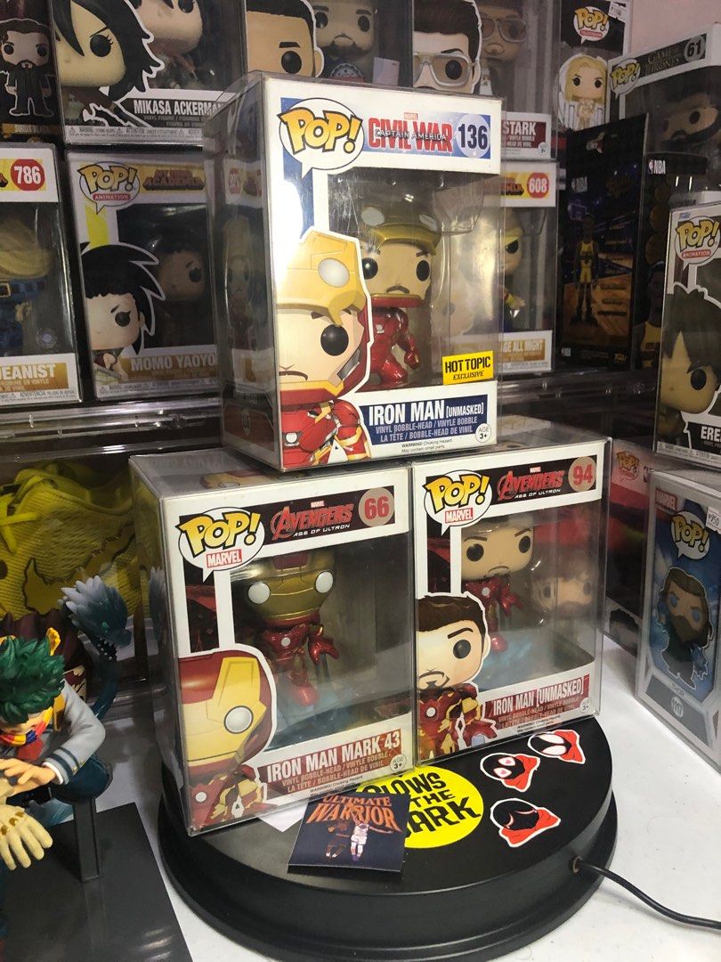 Iron Man Funko Pops, Hobbies & Toys, Toys & Games on Carousell