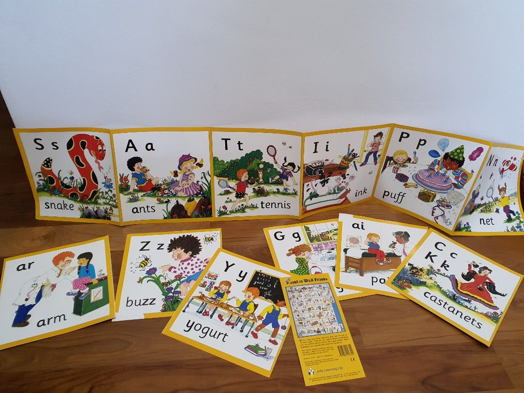 Jolly Phonics Handbook, Dictionary, Songs & Wall Frieze, Hobbies & Toys ...