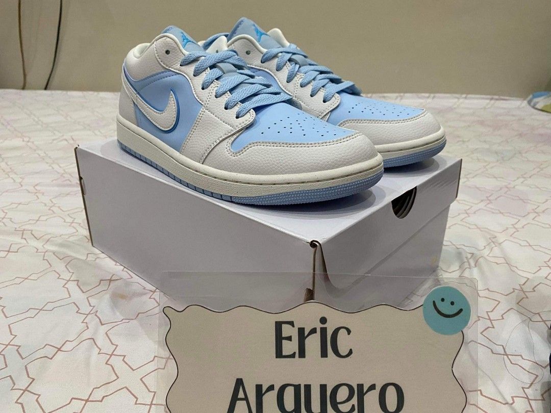 Jordan 1 low Reverse Ice Blue, Men's Fashion, Footwear, Sneakers on ...