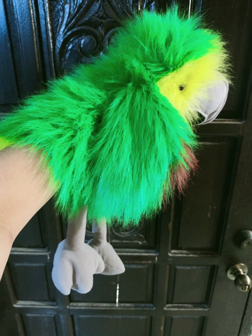 JUMBO REALISTIC GREEN BIRD HAND PUPPET, Hobbies & Toys, Toys & Games on ...