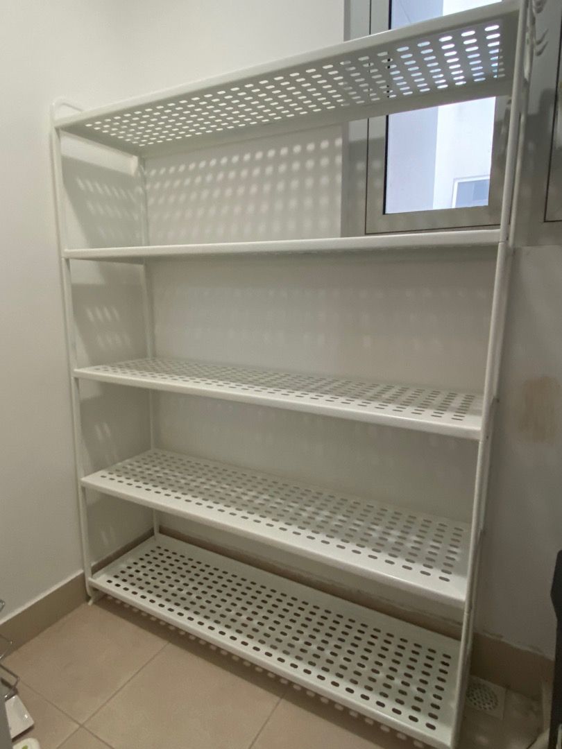 Large IKEA metal shelving unit, Furniture & Home Living, Furniture ...