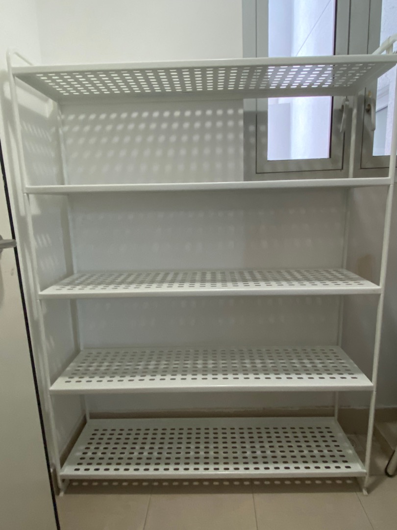 Large IKEA metal shelving unit, Furniture & Home Living, Furniture ...