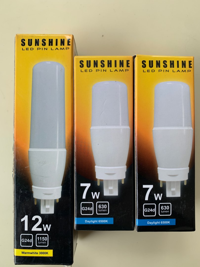LED pin light bulbs (a set of 3 for $8), Furniture & Home Living ...