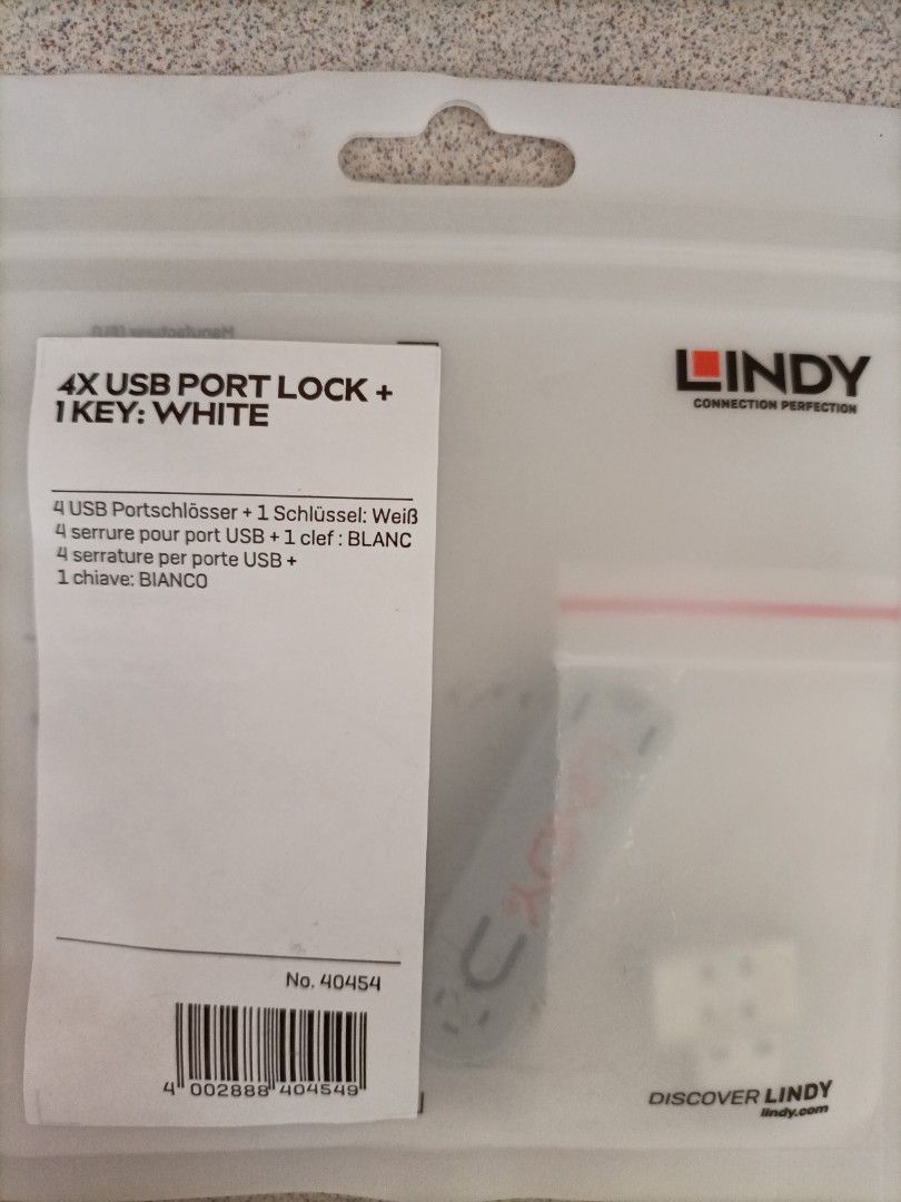 LINDY usb port lock + key, Computers & Tech, Office & Business ...
