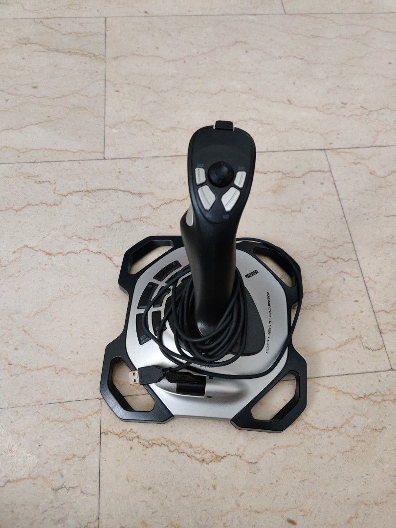 Logitech Extreme 3D Pro Joystick (for flight sim), Video Gaming, Gaming ...