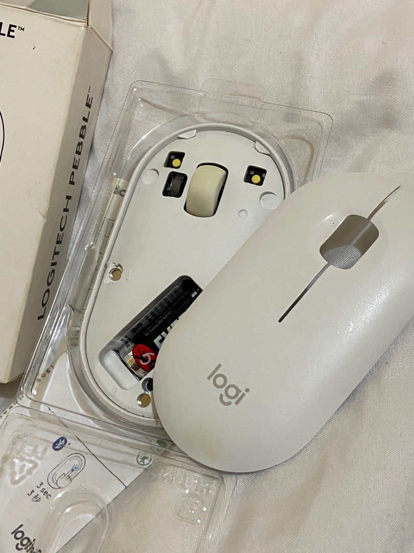 Logitech Pebble Mouse (White), Computers & Tech, Parts & Accessories ...
