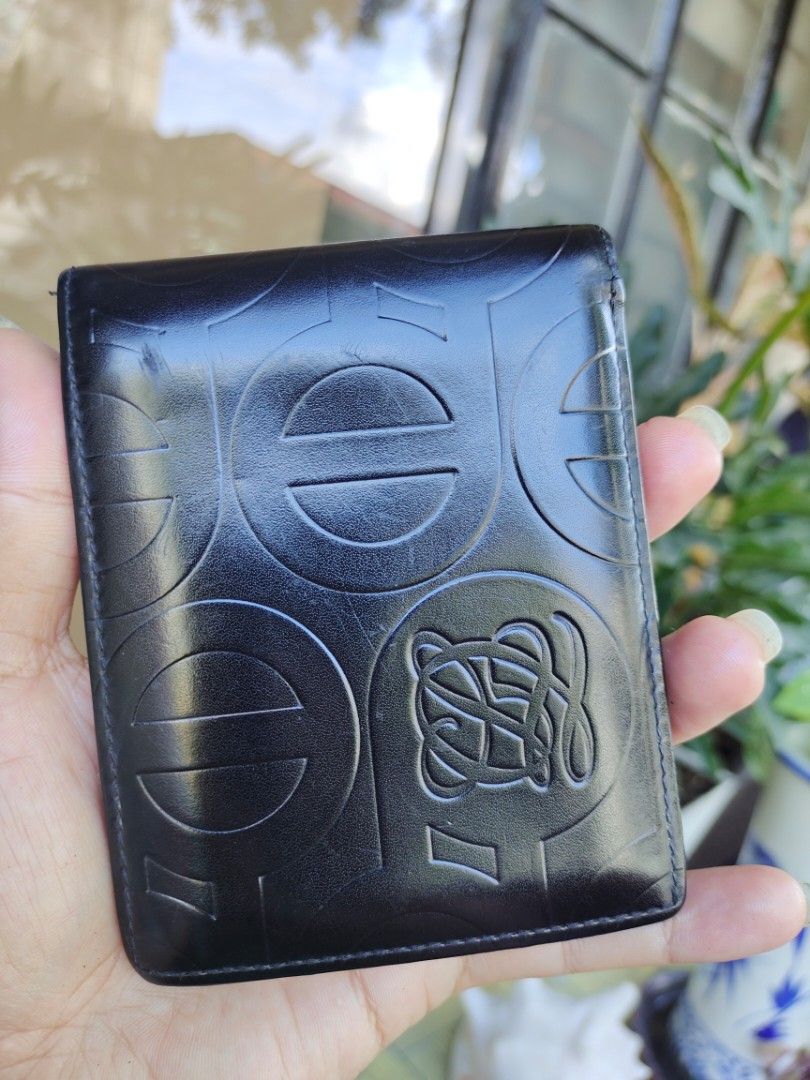 LOUIS QUATORZE PATENT LEATHER CARDS HOLDER AND BIFOLD WALLET, Men's ...