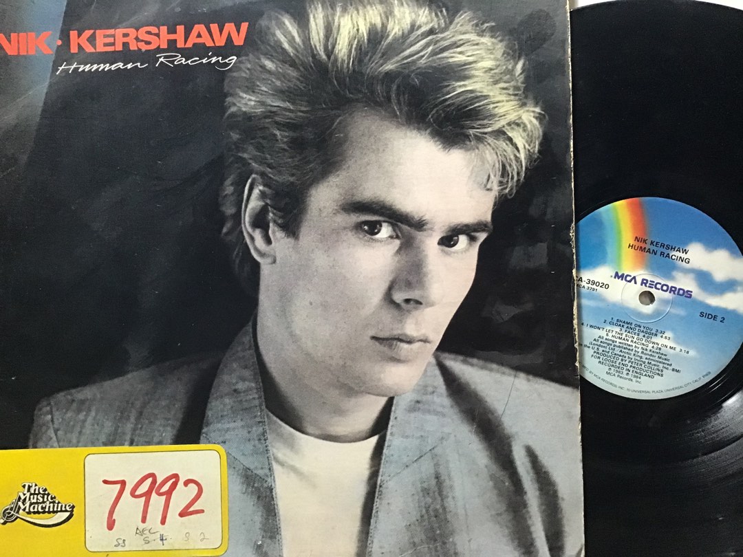 LP Nik Kershaw - Human Racing OOP VINYL RECORD Anubis 80s Pop Piring ...