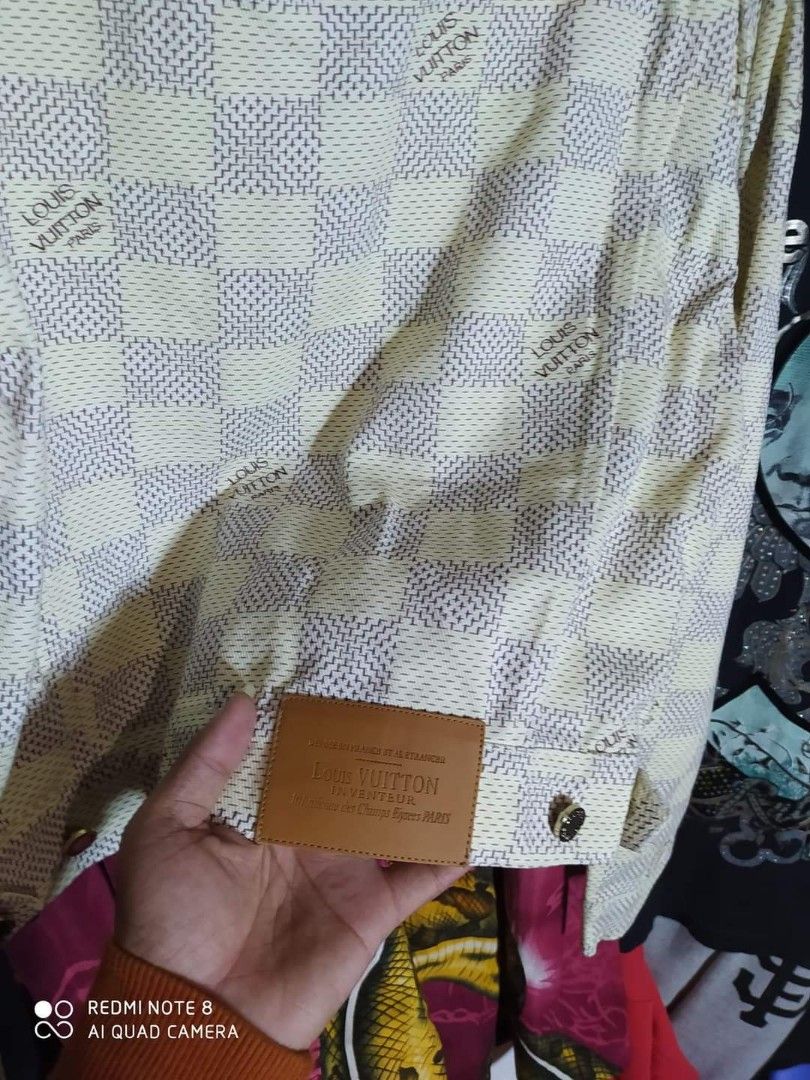 LV DAMIER AZUR DENIM JACKET, Women's Fashion, Coats, Jackets and ...