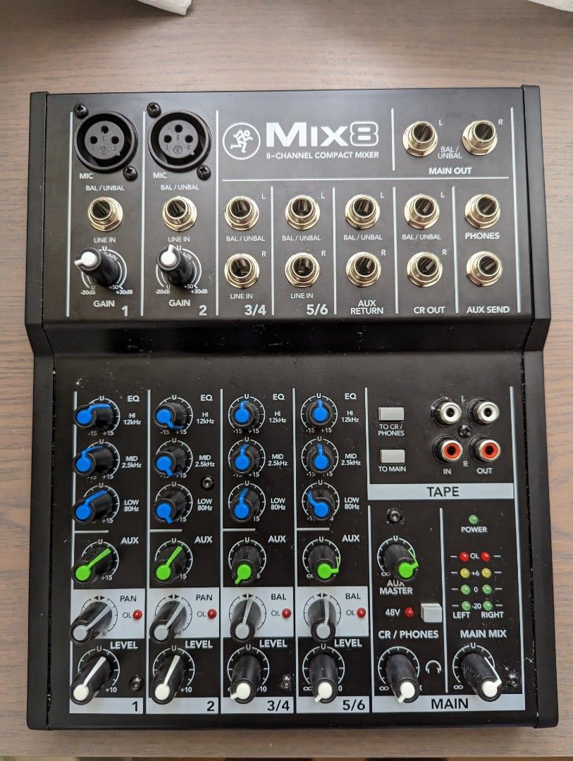 Mackie mix 8 audio mixer, Audio, Other Audio Equipment on Carousell