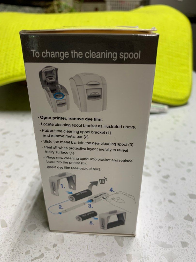 MagicCard Printer Dye Film & Cleaning Spool Authentic, Computers & Tech ...
