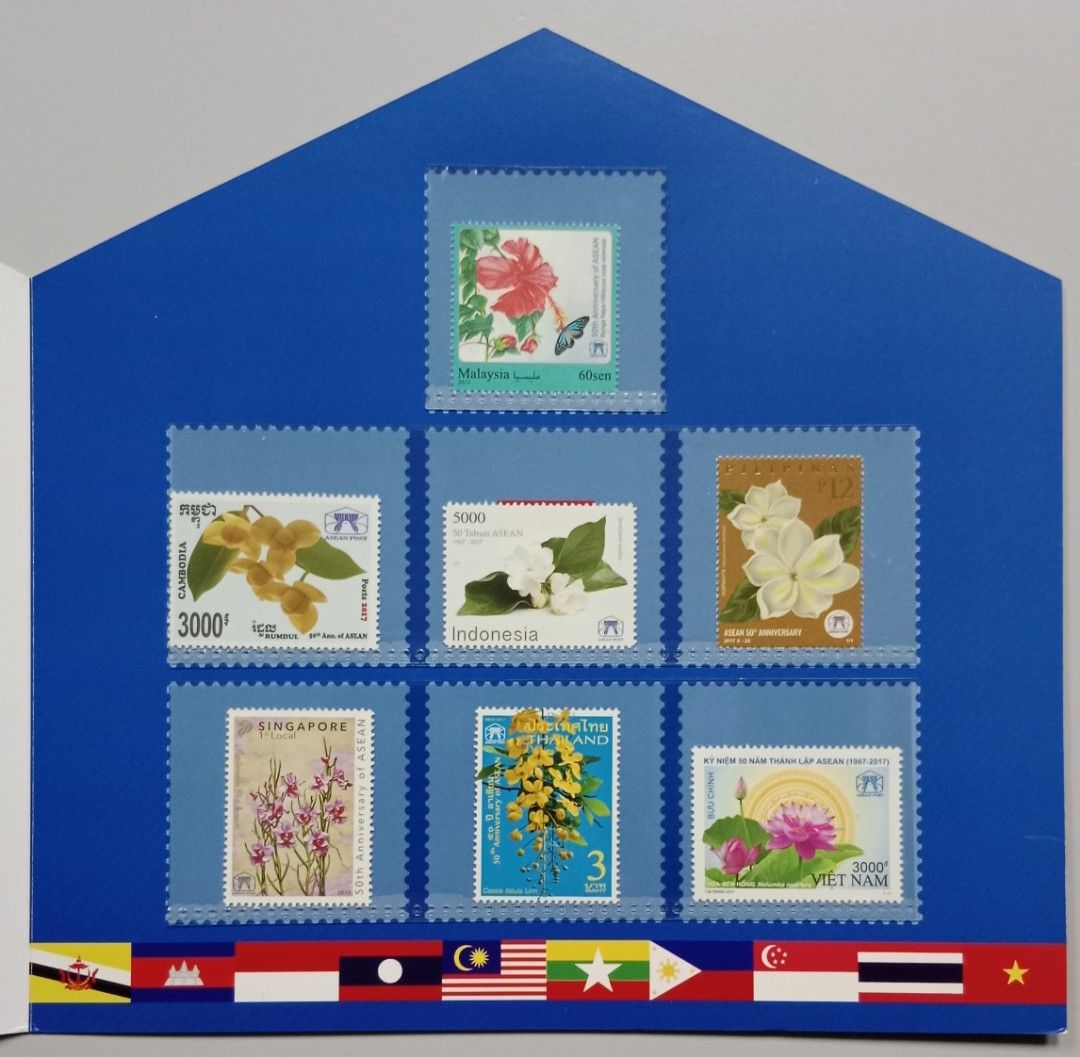 MALAYSIA STAMP. ASEAN POST with folder, Hobbies & Toys, Collectibles ...