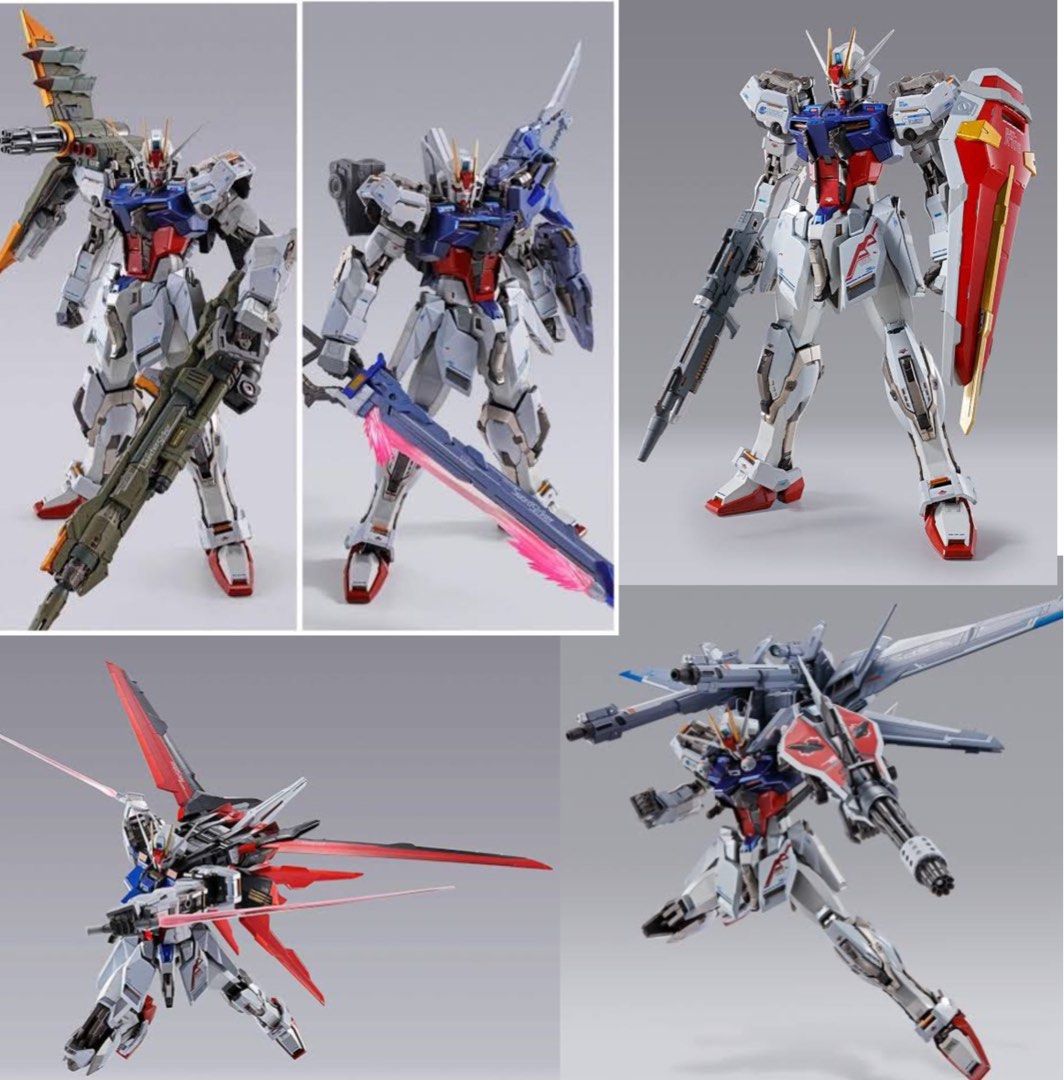 Metal Build 10th anniv Strike Gundam with Aile Strike Sword Launcher launcher striker and iswp ...