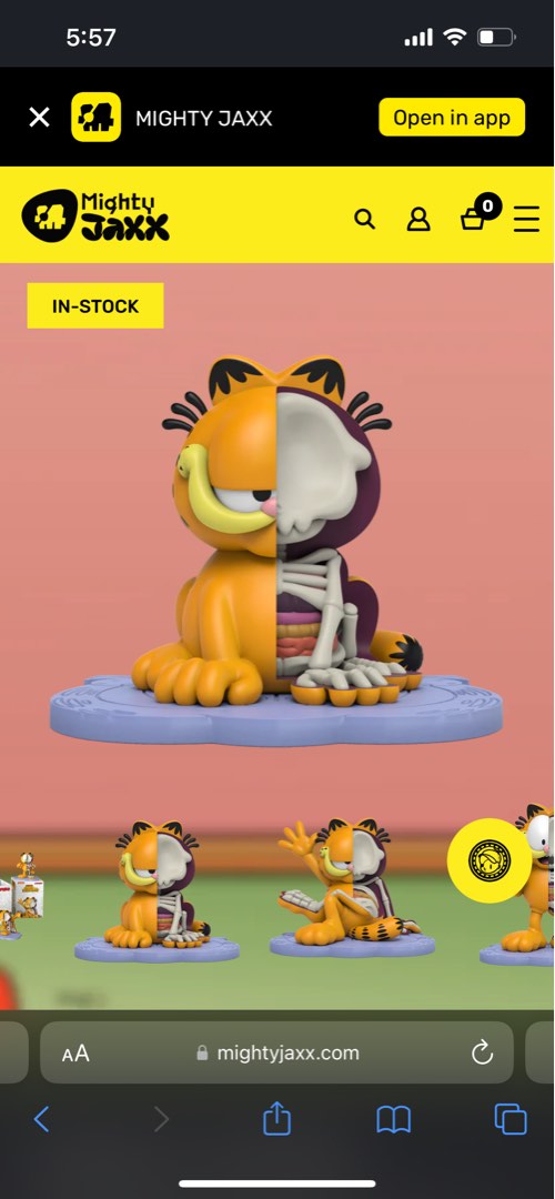 Mighty jaxx Garfield Jason freeny popmart, Hobbies & Toys, Toys & Games on Carousell