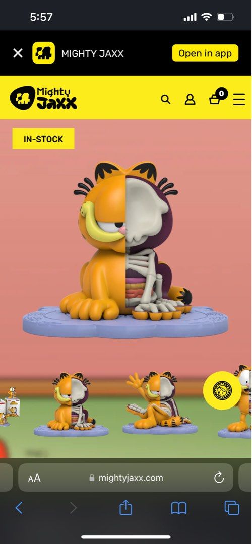 Mighty jaxx Garfield Jason freeny popmart, Hobbies & Toys, Toys & Games ...