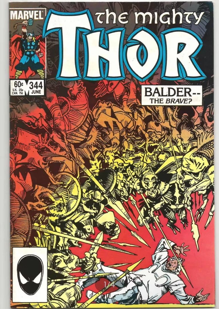 Mighty Tho r 344 by Marve l Comics Book Original Comic Cartoons Super ...