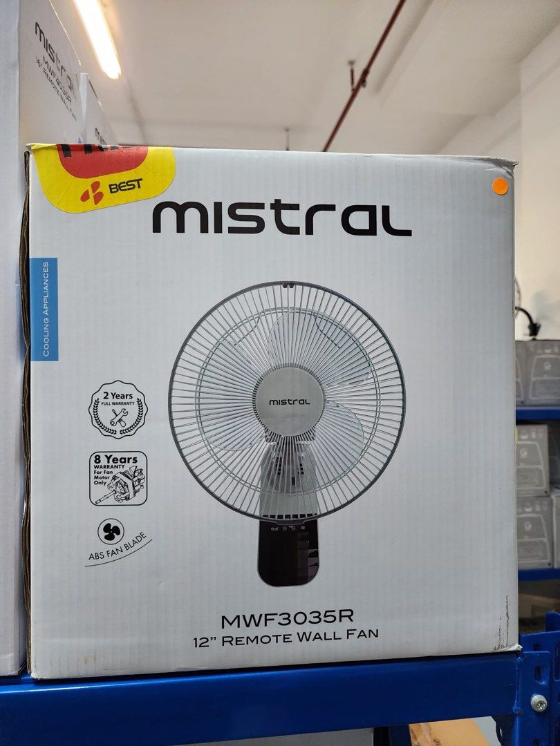 MISTRAL 12" Wall Fan Remote MWF3035R Display set $45, Furniture & Home ...