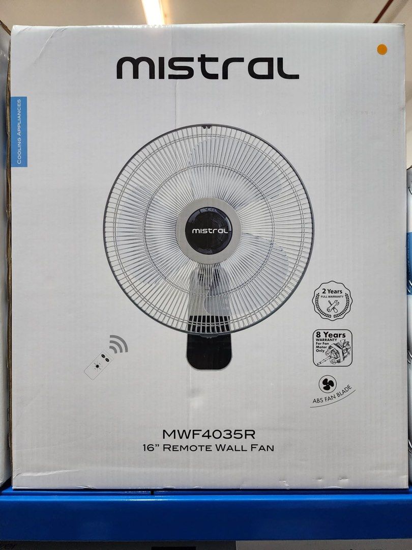 MISTRAL 16" Wall Fan Remote MWF4035R Display set $65, Furniture & Home ...