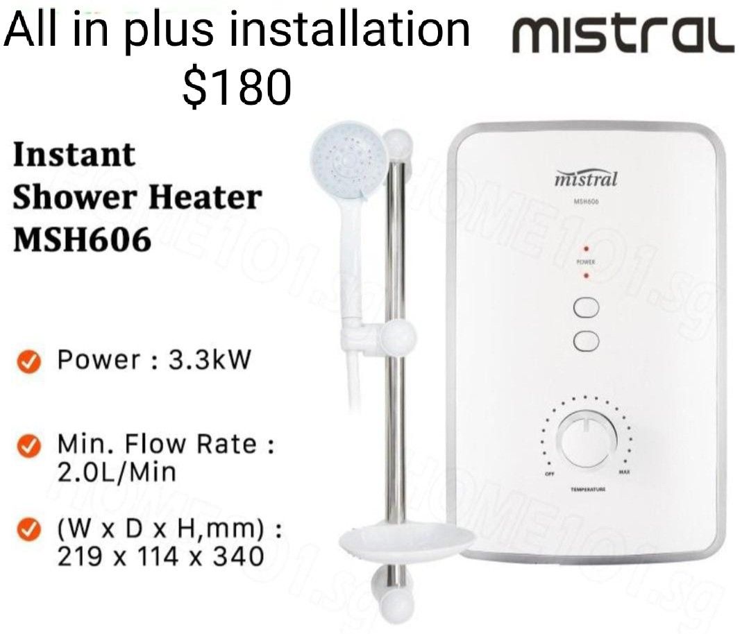 Mistral instant heater(MSH606), TV & Home Appliances, Water Heater ...
