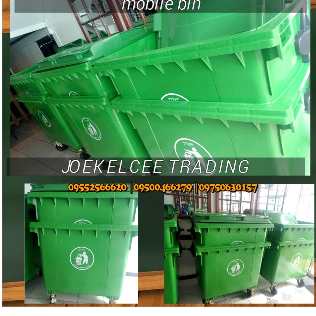 MOBILE TRASH BIN, Furniture & Home Living, Cleaning & Homecare Supplies ...
